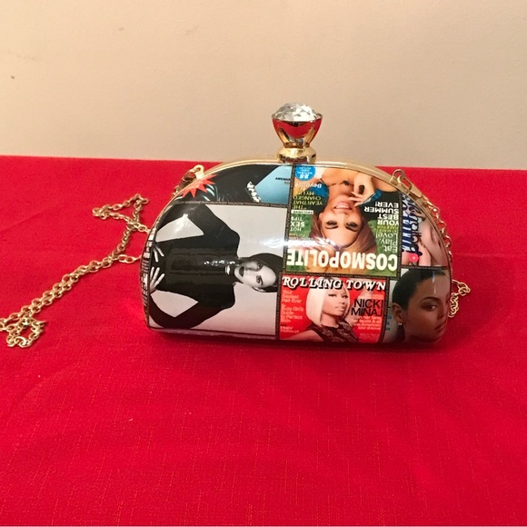 Bags | Magazine Print Clutch Purse | Poshmark